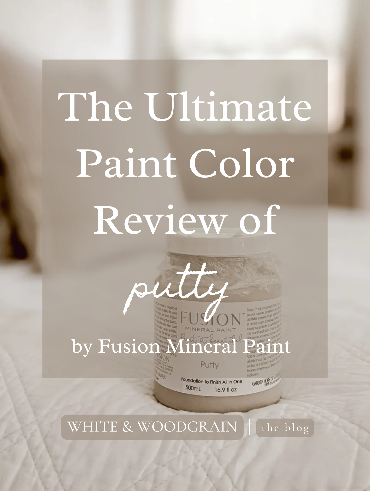 Fusion Mineral Paint Putty: Color Review & Project Inspo - White and ...